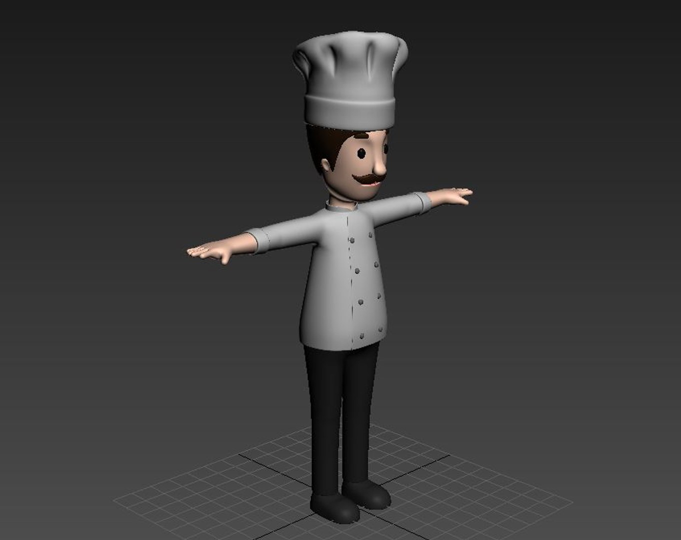 3D Chef Character Cartoon - TurboSquid 1332941