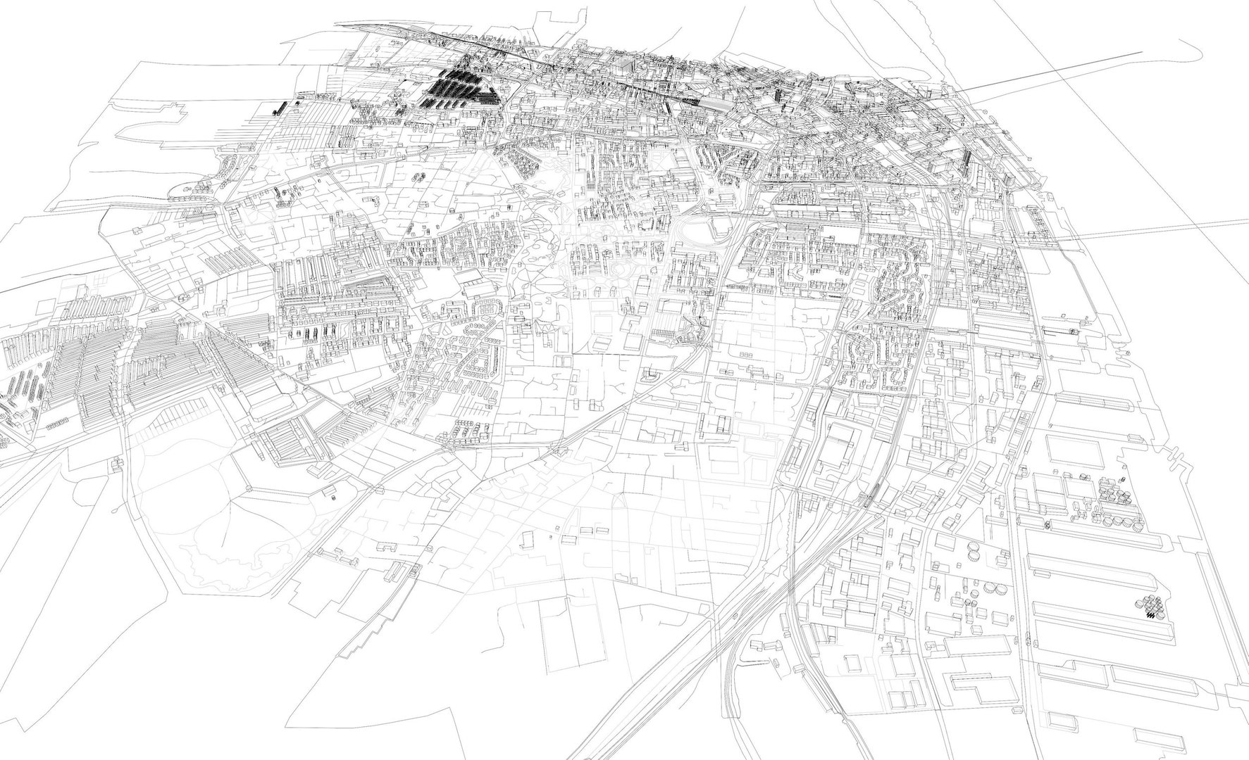 3D Model Mass Buildings - UK - Liverpool - TurboSquid 2028807