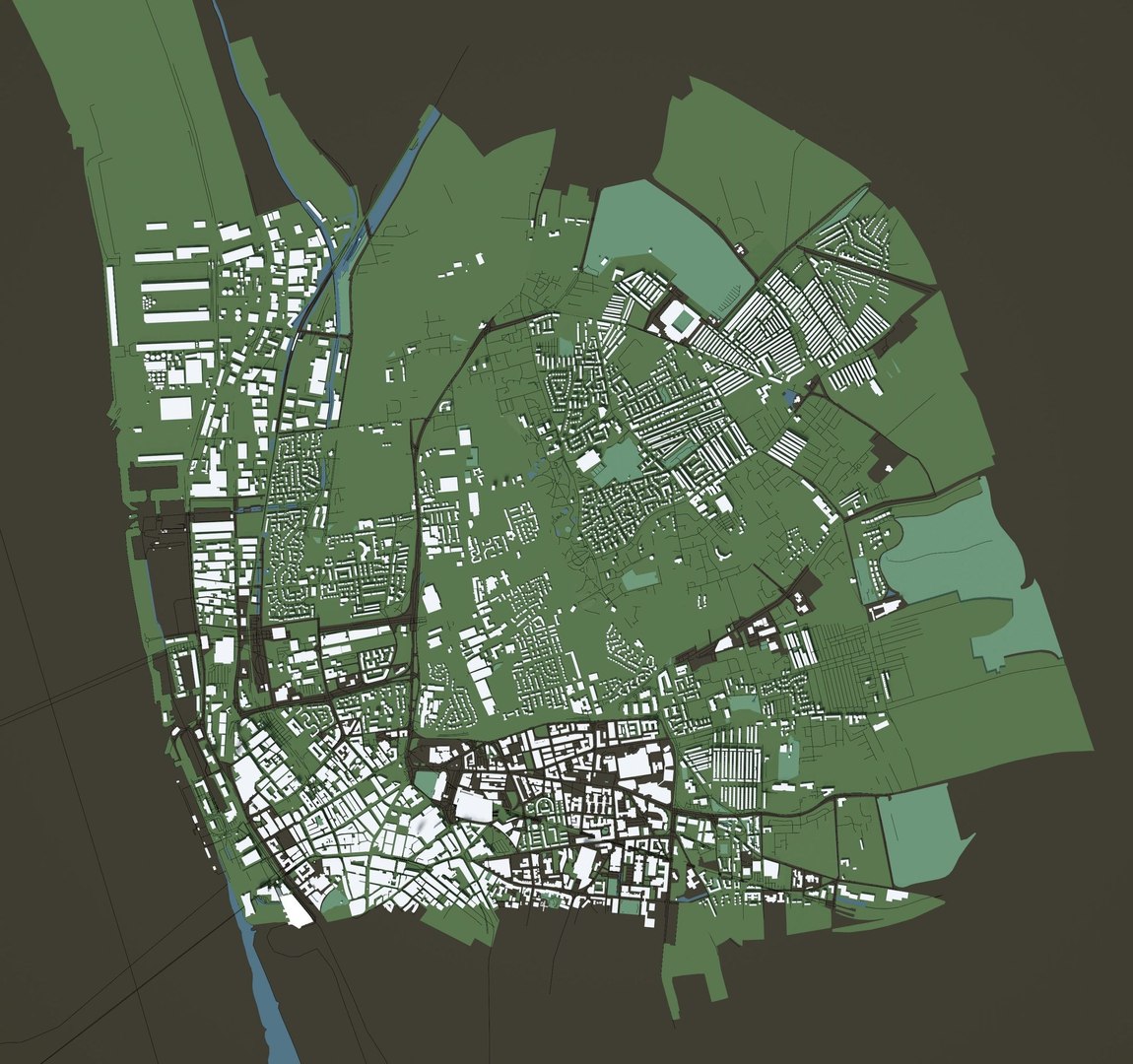3D Model Mass Buildings - UK - Liverpool - TurboSquid 2028807