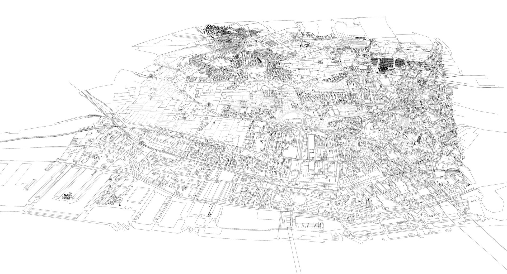 3D Model Mass Buildings - UK - Liverpool - TurboSquid 2028807