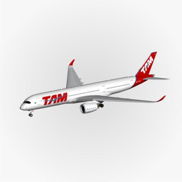 3d model airbus tam
