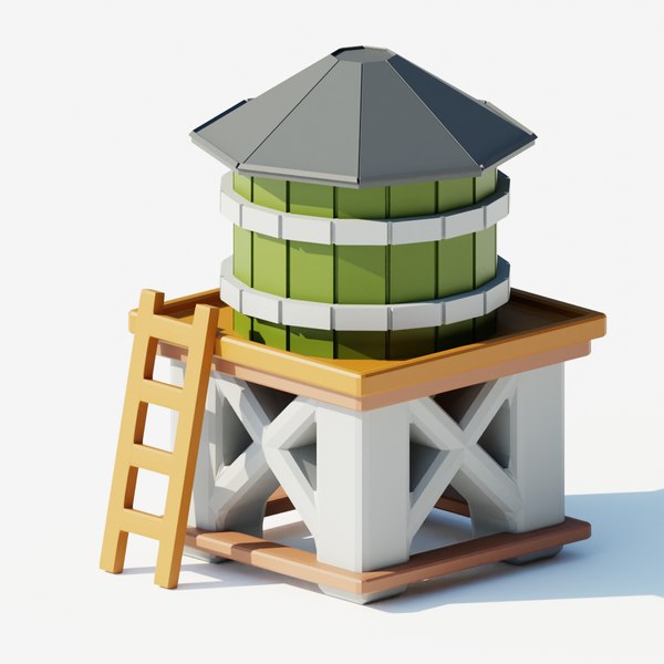 Water tank 3D - TurboSquid 1814355