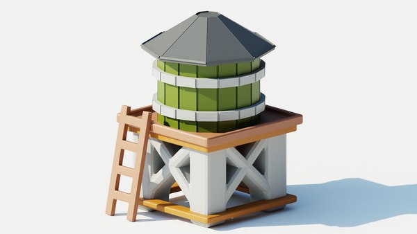 Water tank 3D - TurboSquid 1814355