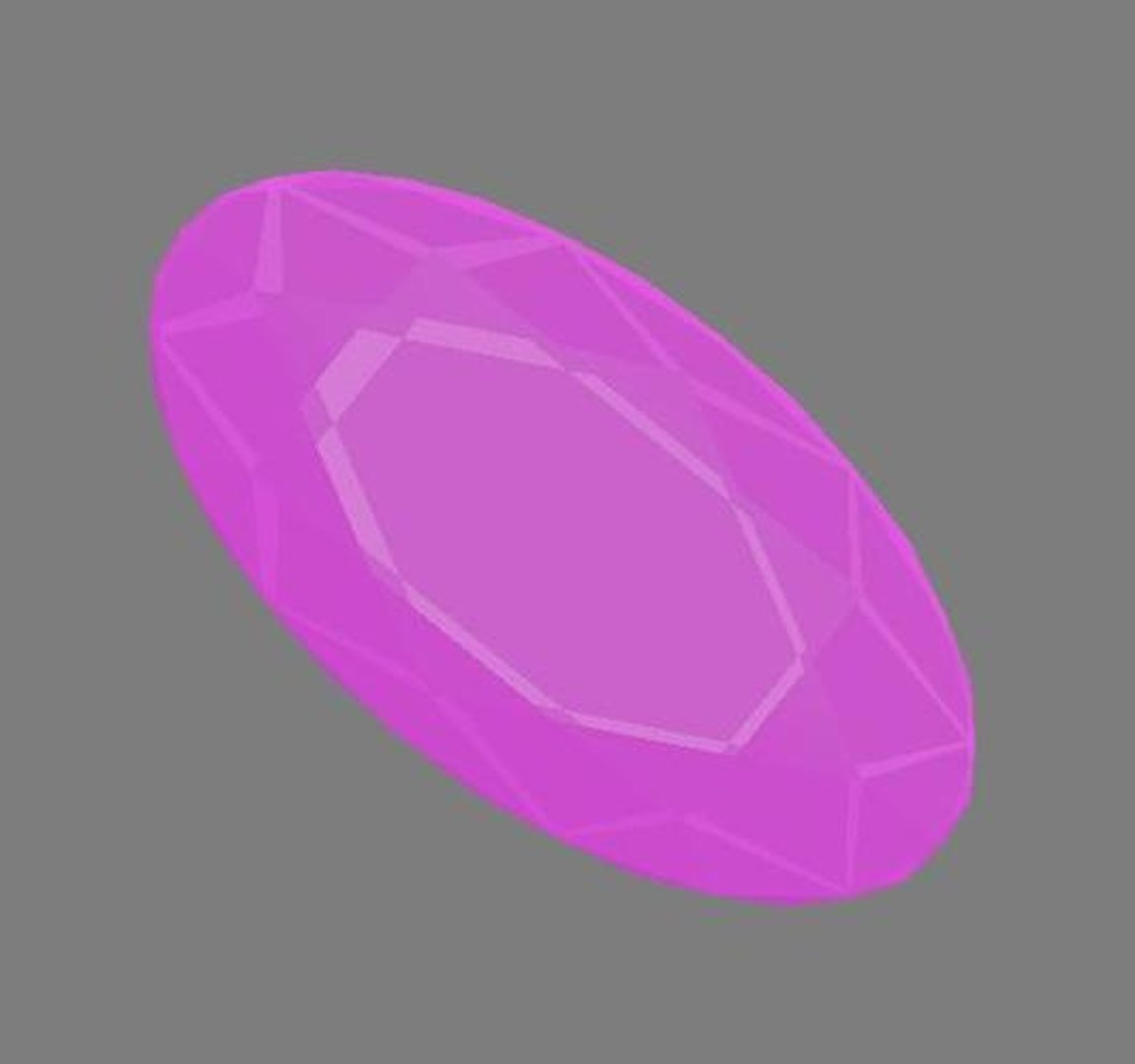 3d amethyst gem model