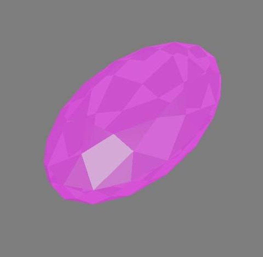 3d amethyst gem model