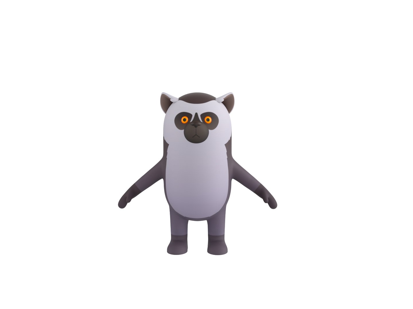 3D Model Rigged Lemur Character - TurboSquid 2021146