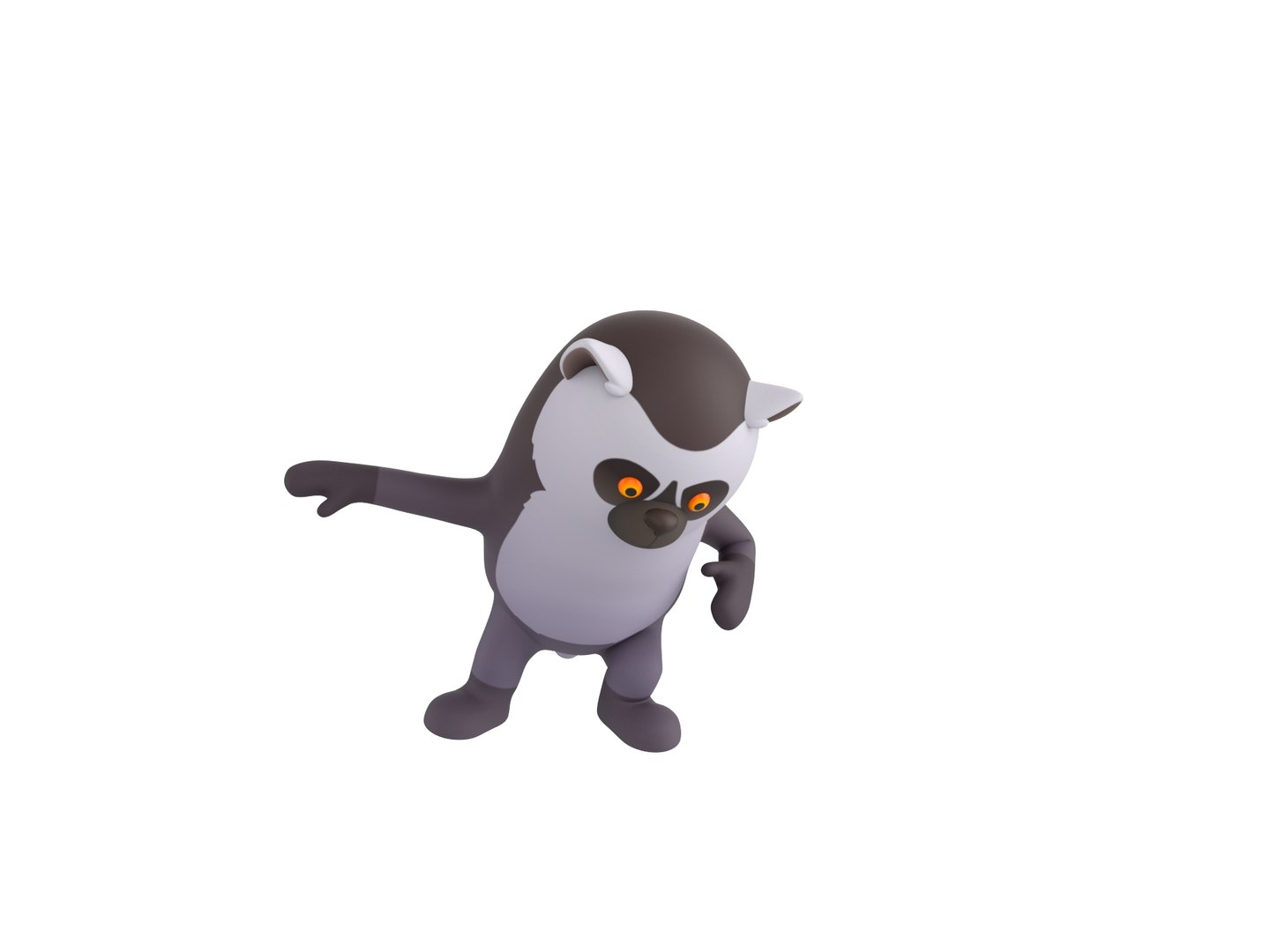3D Model Rigged Lemur Character - TurboSquid 2021146