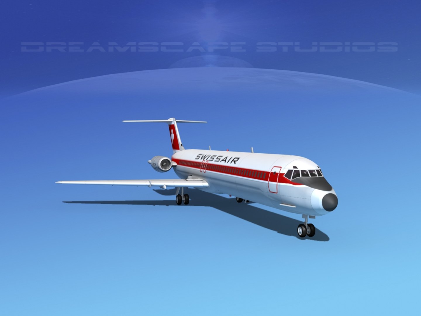 3d Model Of Turbines Dc-9-50 Douglas Dc-9 Aircraft