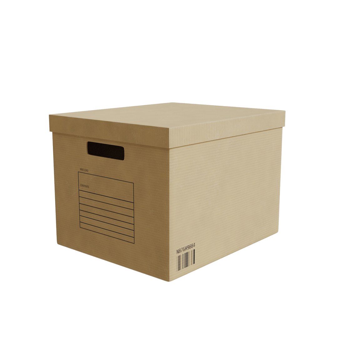 3D Model Cardboard Box - TurboSquid 1990330