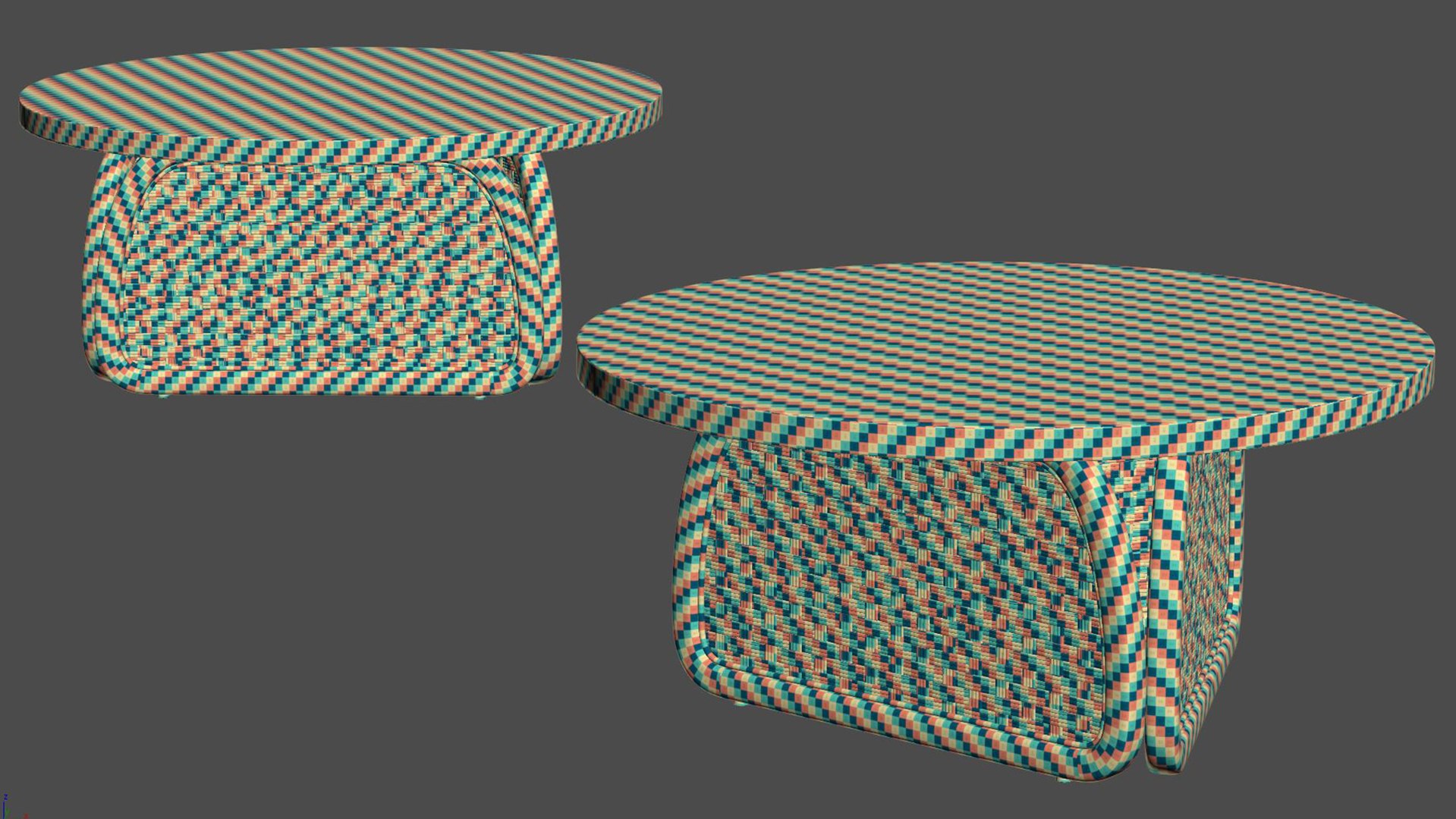 Lucy Rattan Round Table By Bpoint Design 3D Model - TurboSquid 2030838