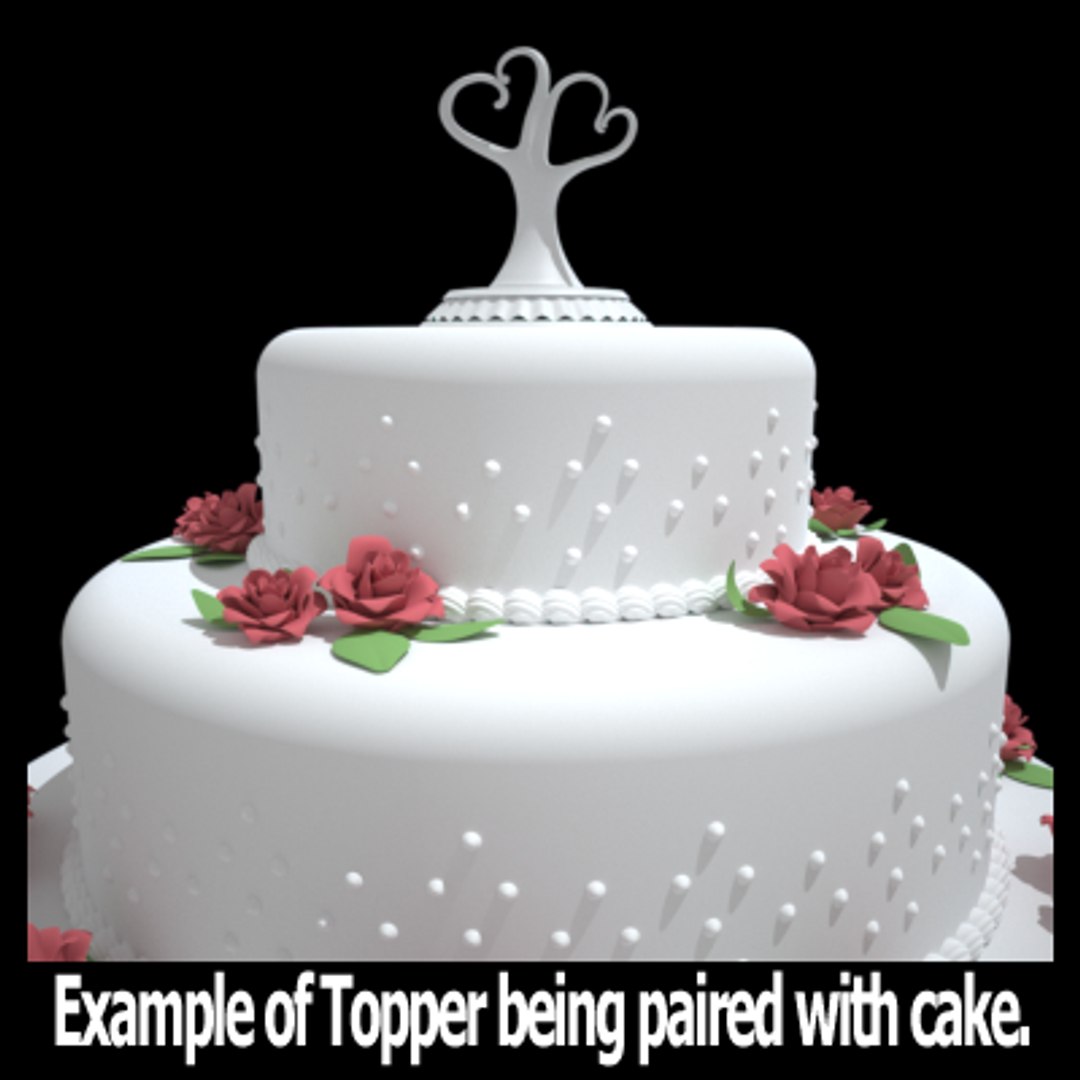 3d Wedding Cake Topper