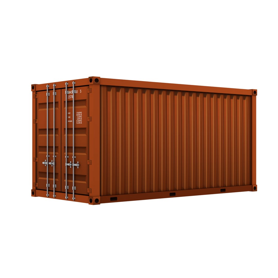 Modeled cartoon cargo container 3D model - TurboSquid 1474877