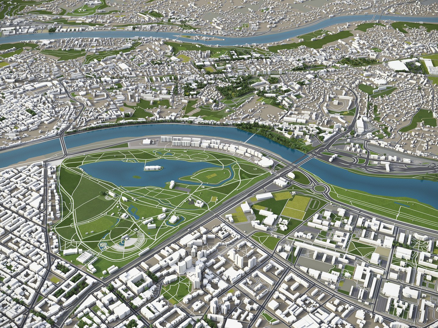 City Lyon 3D Model - TurboSquid 1427889