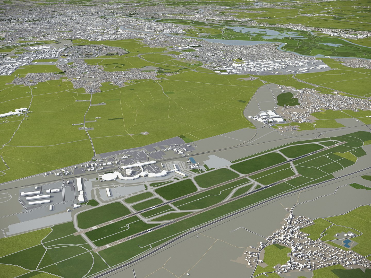 City Lyon 3D Model - TurboSquid 1427889