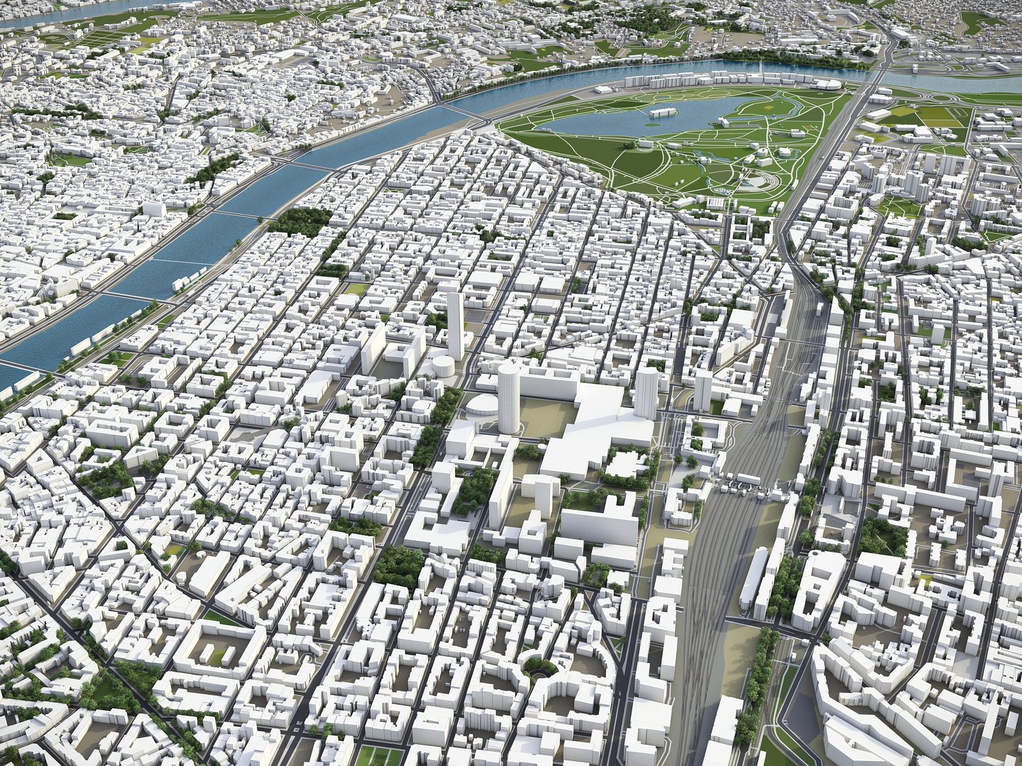 City Lyon 3D Model - TurboSquid 1427889