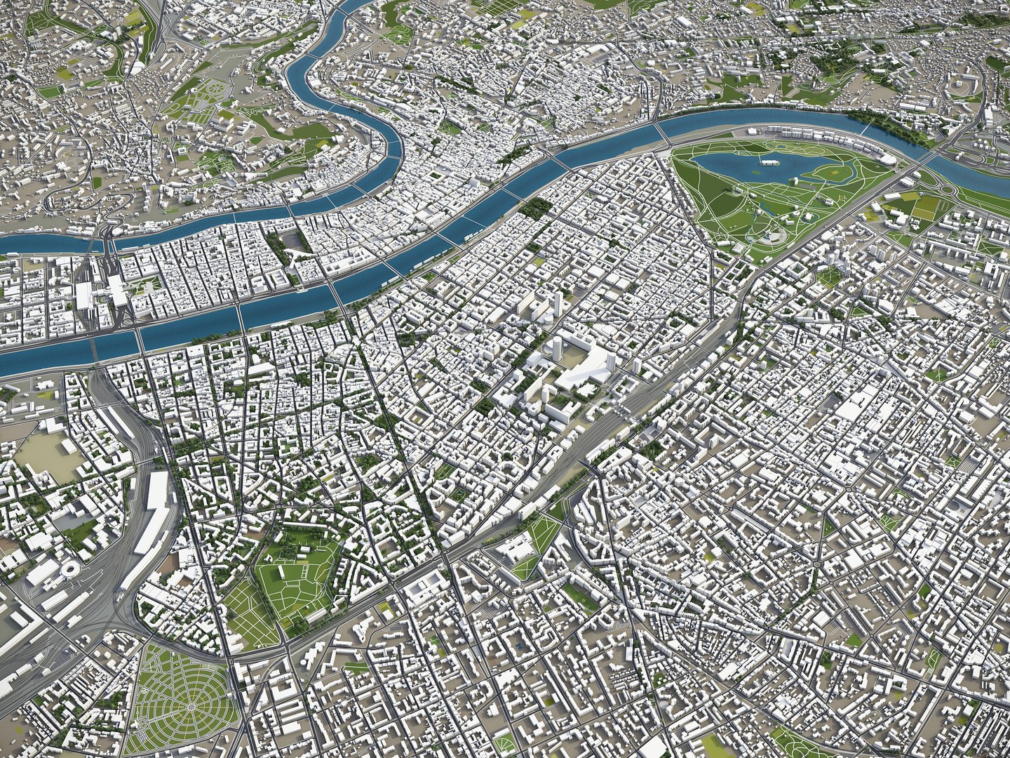 City Lyon 3D Model - TurboSquid 1427889