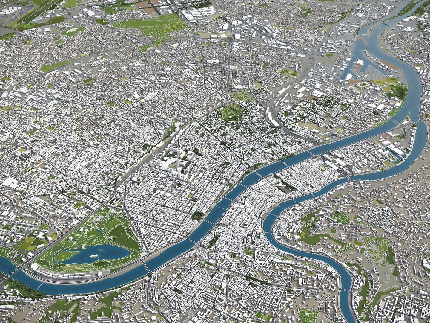 City Lyon 3D Model - TurboSquid 1427889