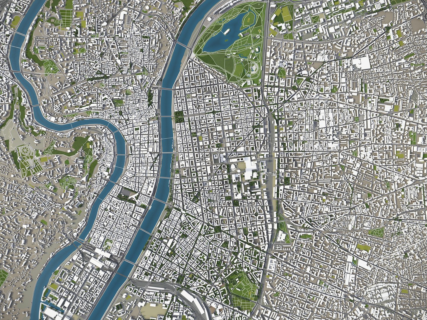 City Lyon 3D Model - TurboSquid 1427889