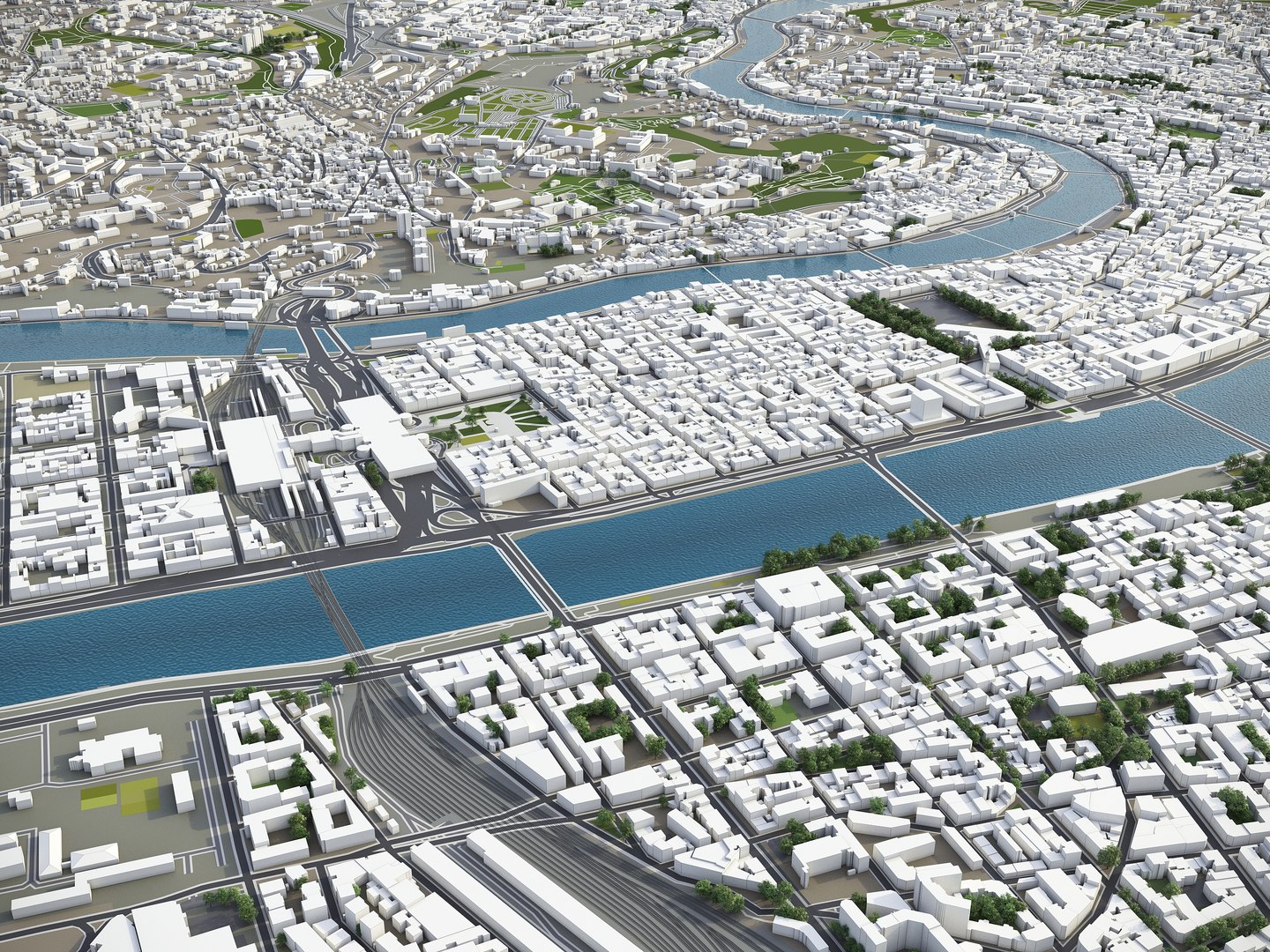 City Lyon 3D Model - TurboSquid 1427889