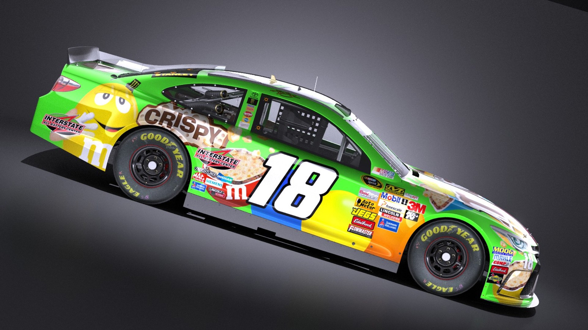 3D Car Toyota Nascar - TurboSquid 1180203