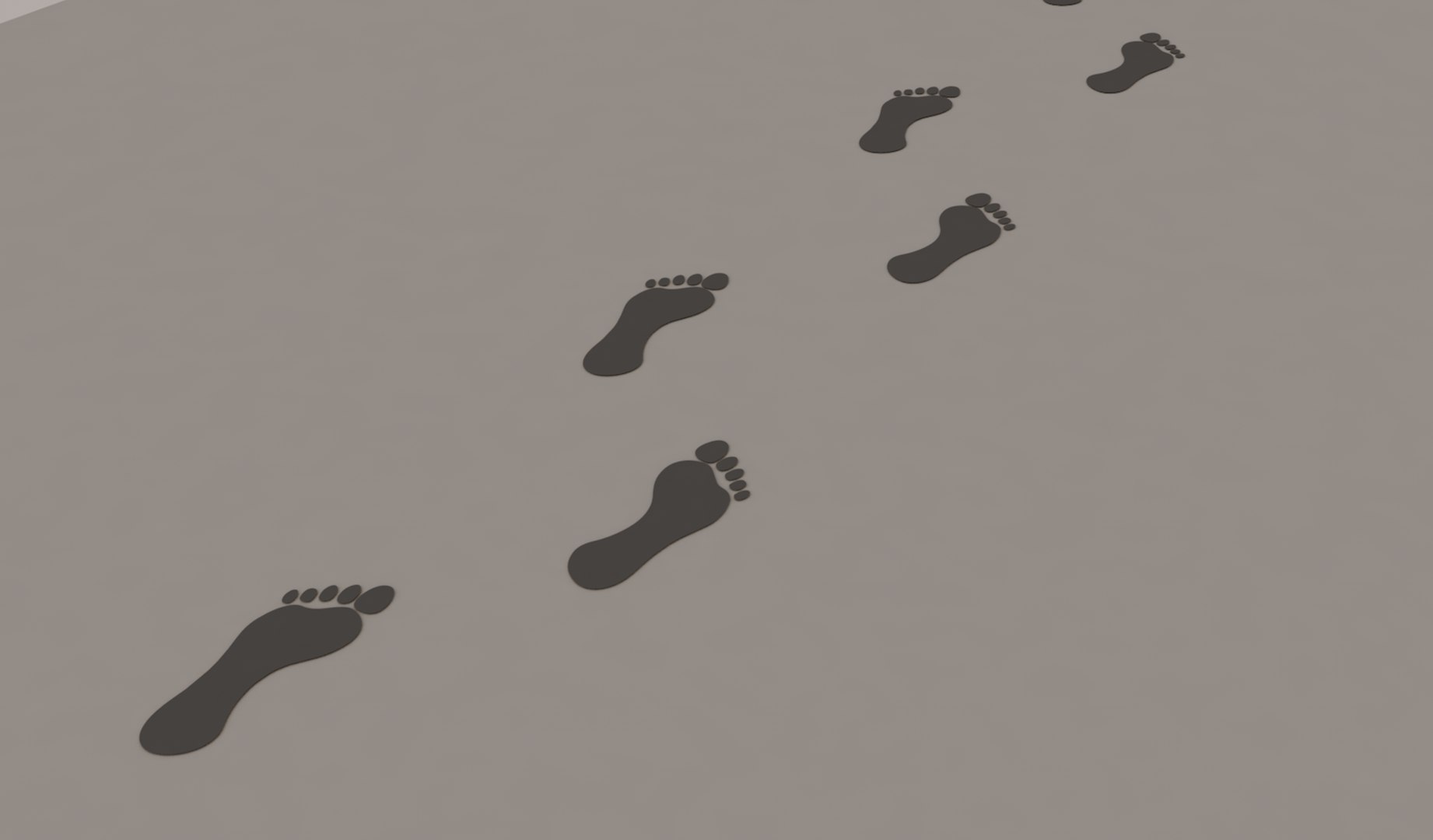3D Model Footprint Foot Print - TurboSquid 1498554