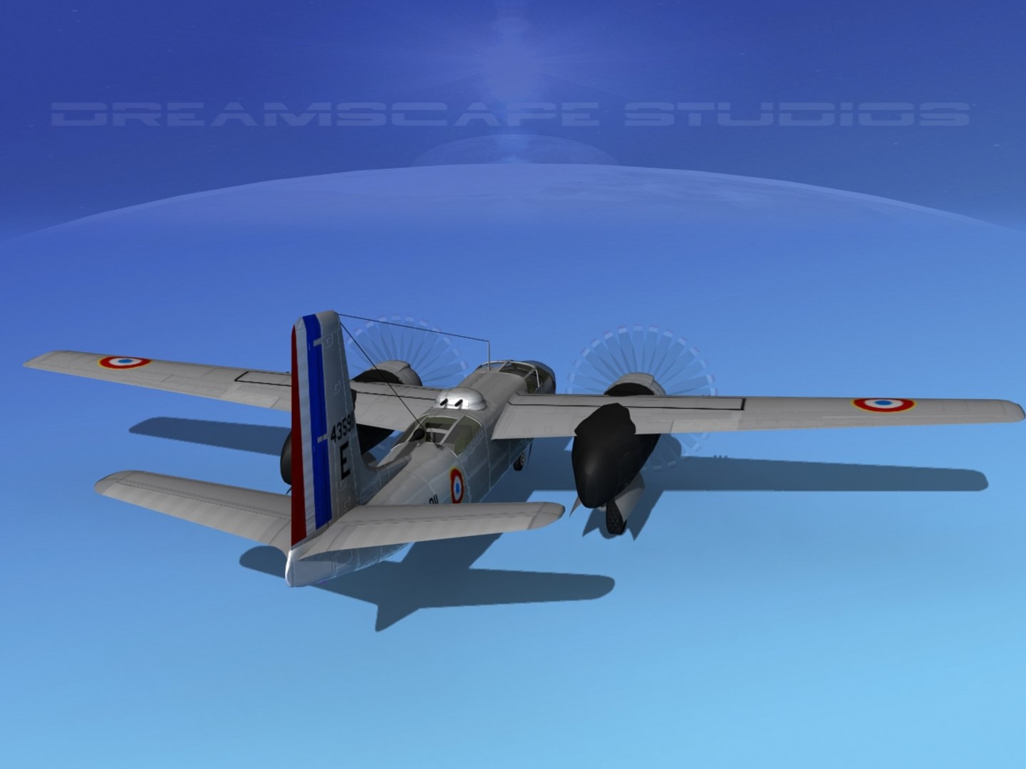 douglas a-26c a-26 bomber 3d model