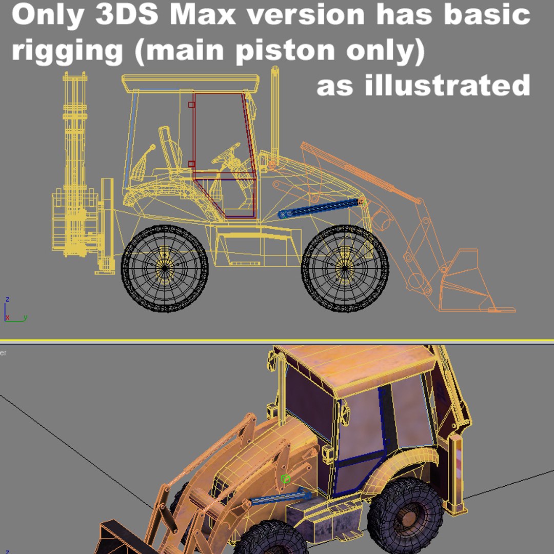 3d Model 2cx Digger