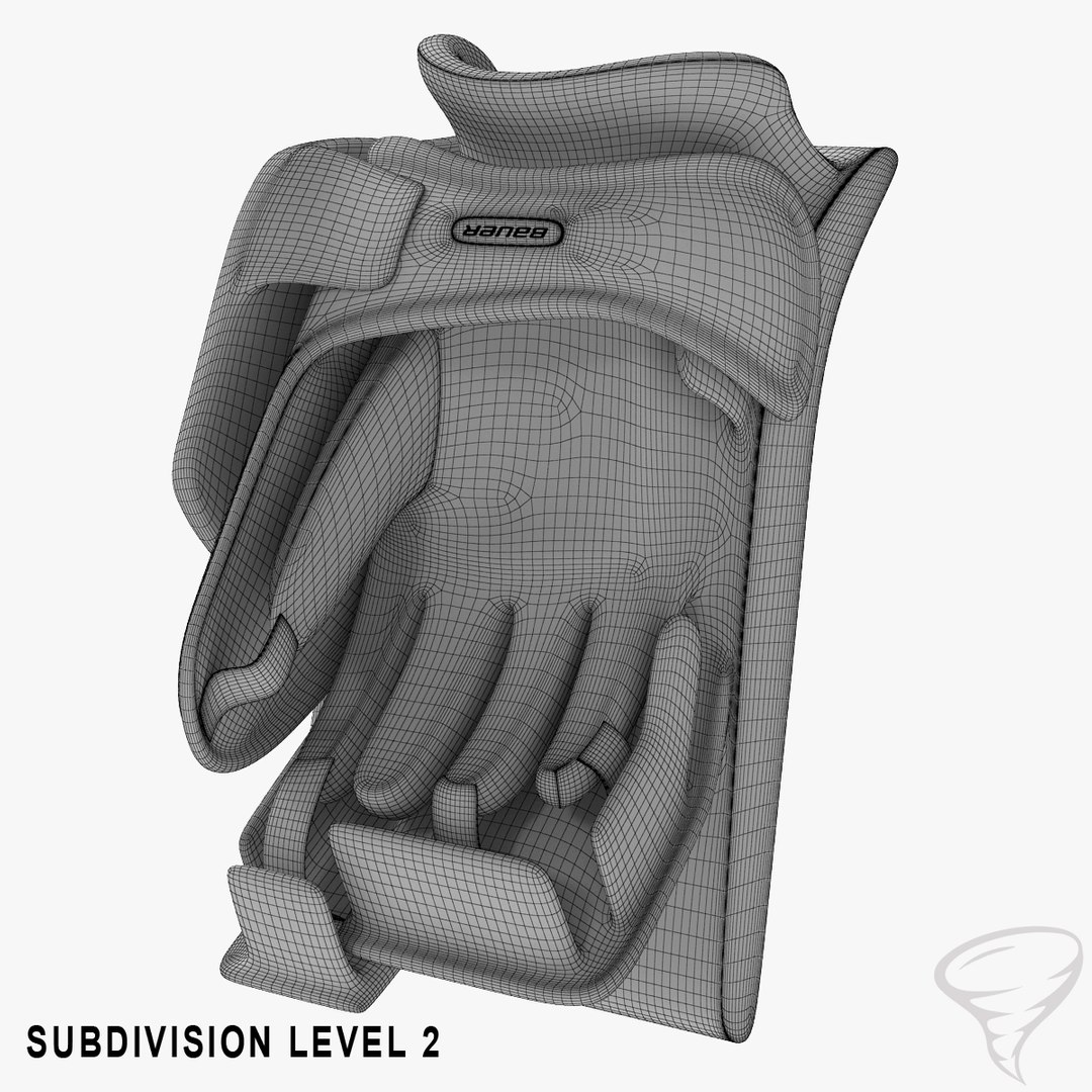 3d ice hockey blocker model