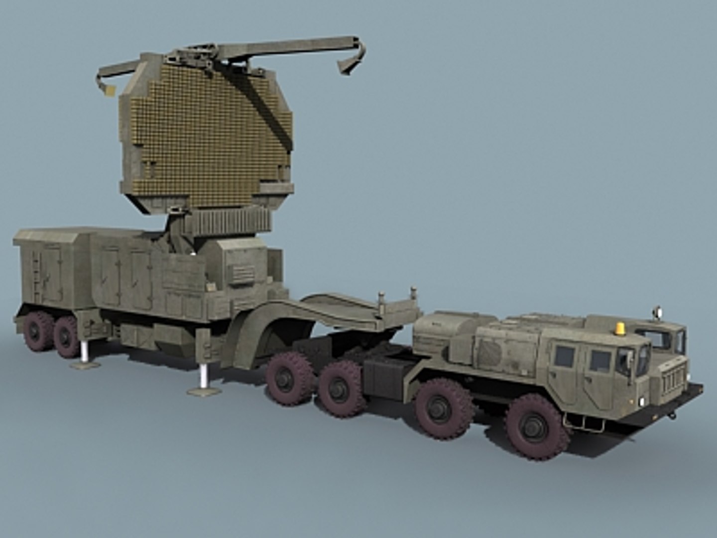 Sa-10 Sa-20 Battalion Transporter 3d Model