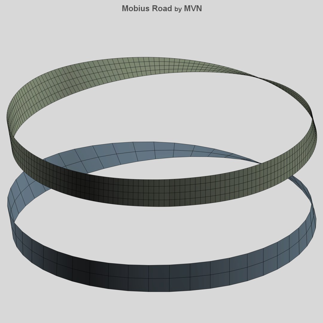 3d model mobius road