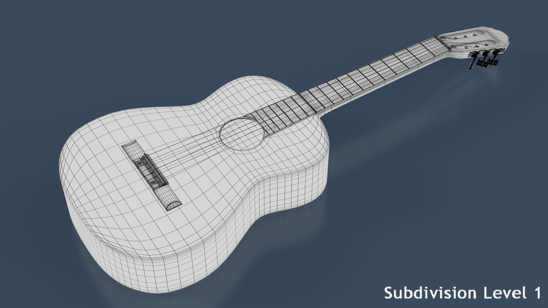 3D Wooden Classical Guitar Model - TurboSquid 1581233