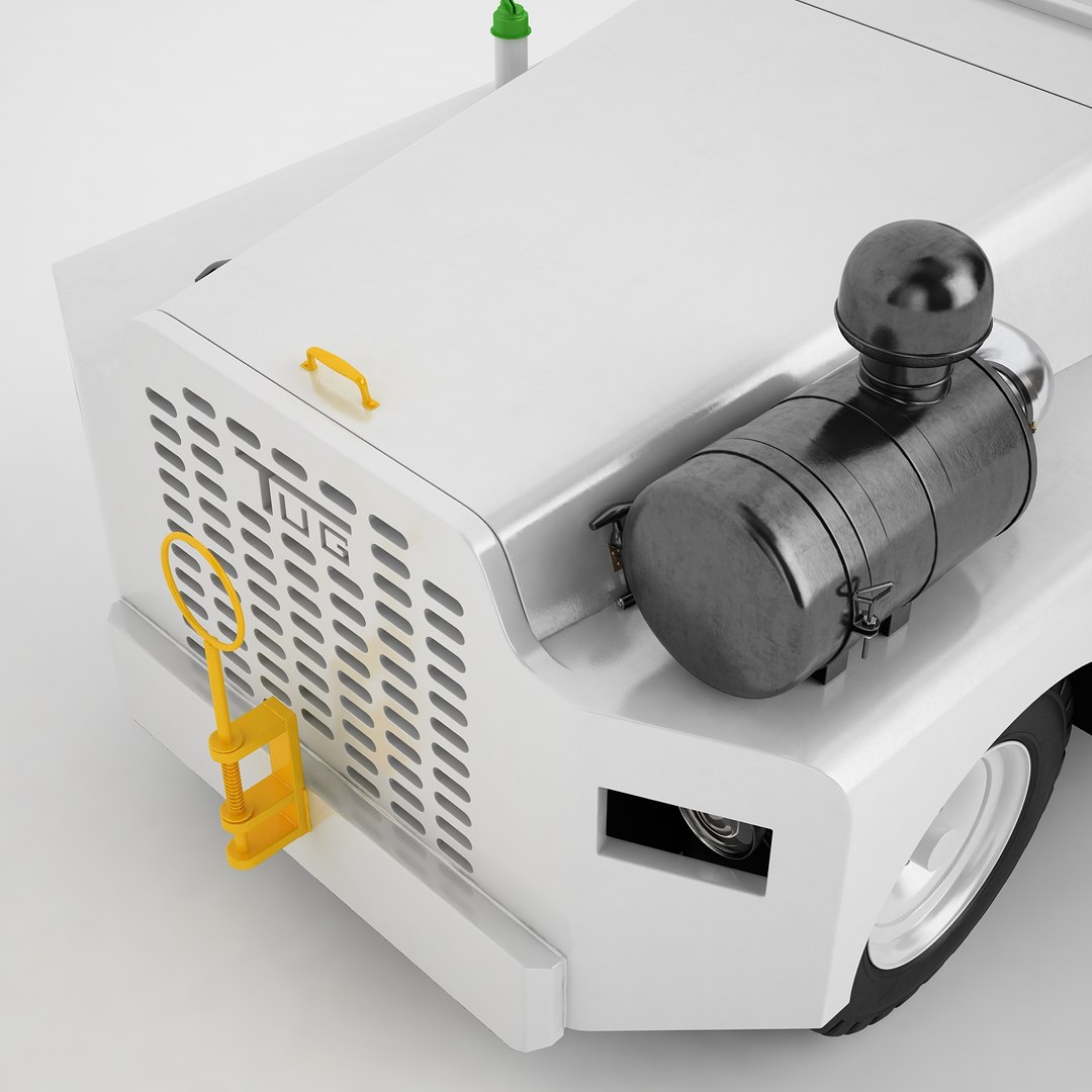 3d aircraft tow tractor model