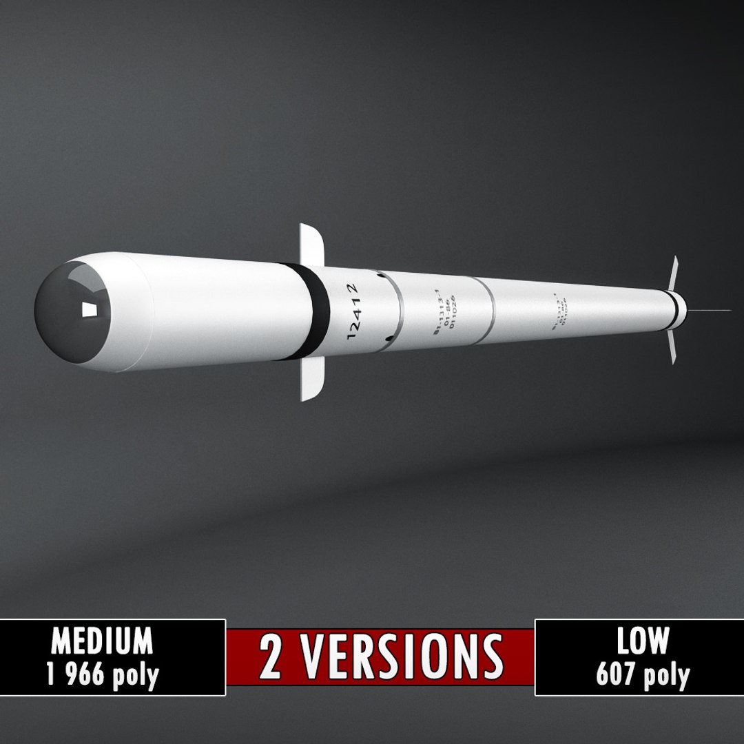 3d Sa-7 Rocket Polys