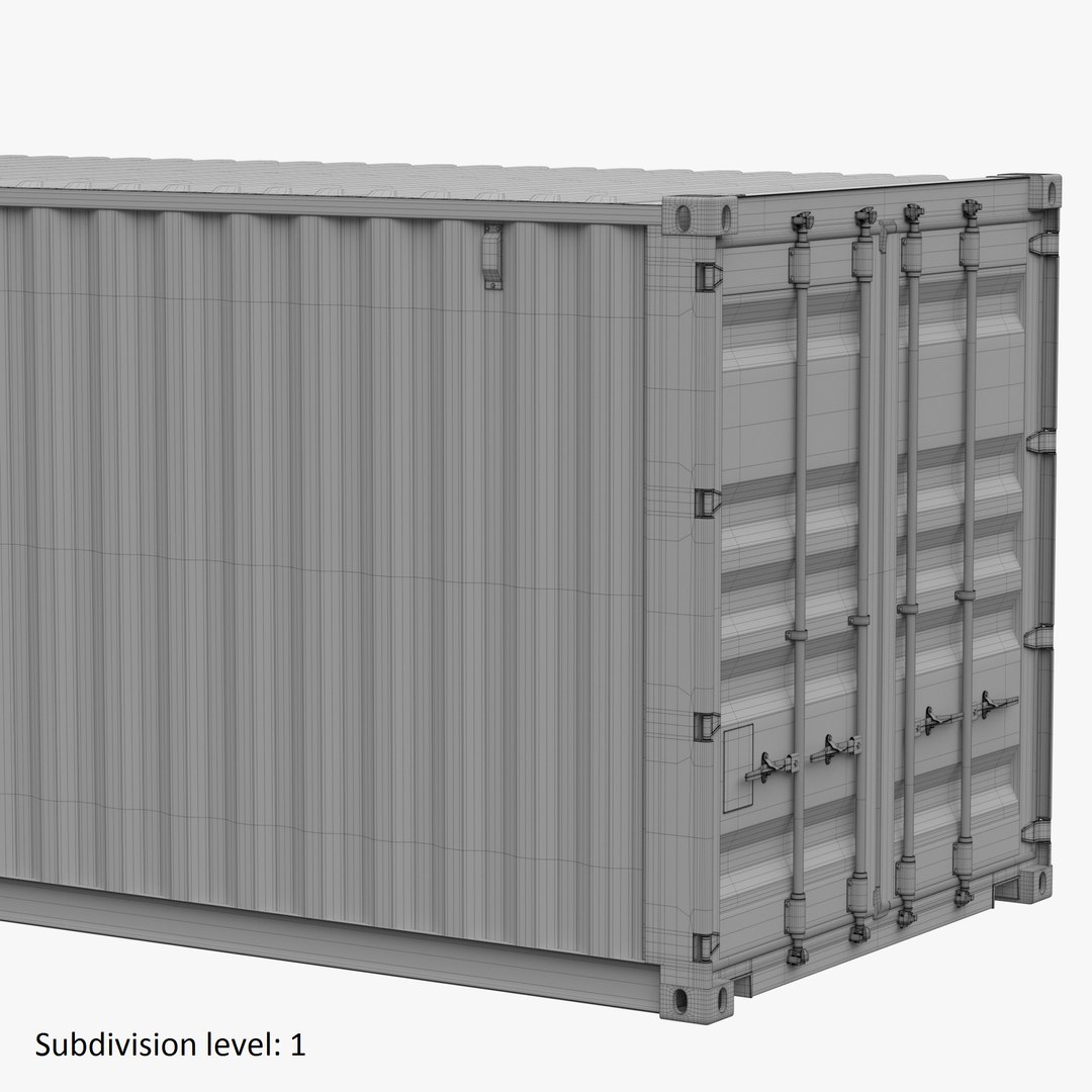 Container 40ft 3D model - TurboSquid 1546974