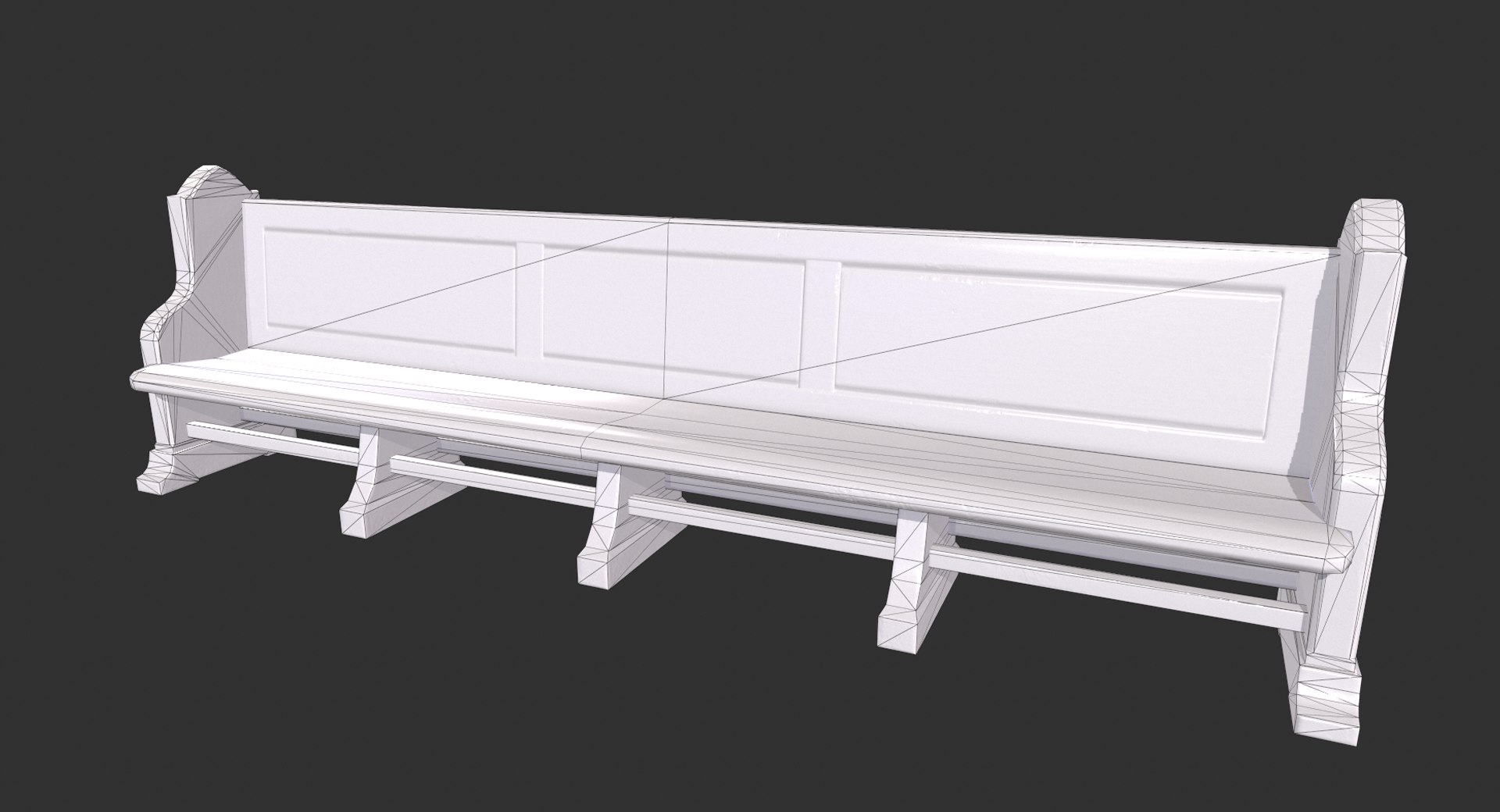 Church Pew 3D Model - TurboSquid 1745997