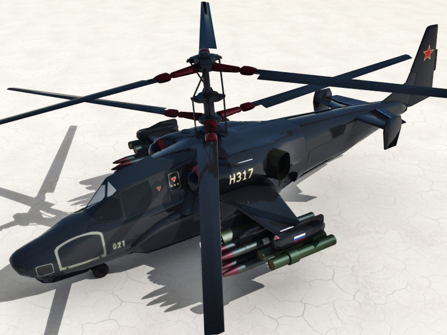 3d Model Kamov Ka-50 Black Shark