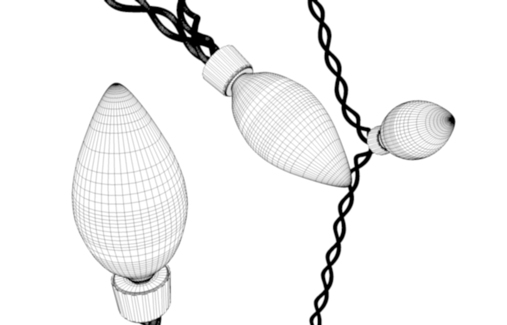3dsmax Christmas Lightbulbs