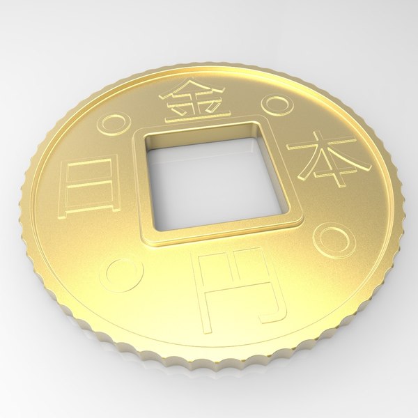 obj japanese coin gold