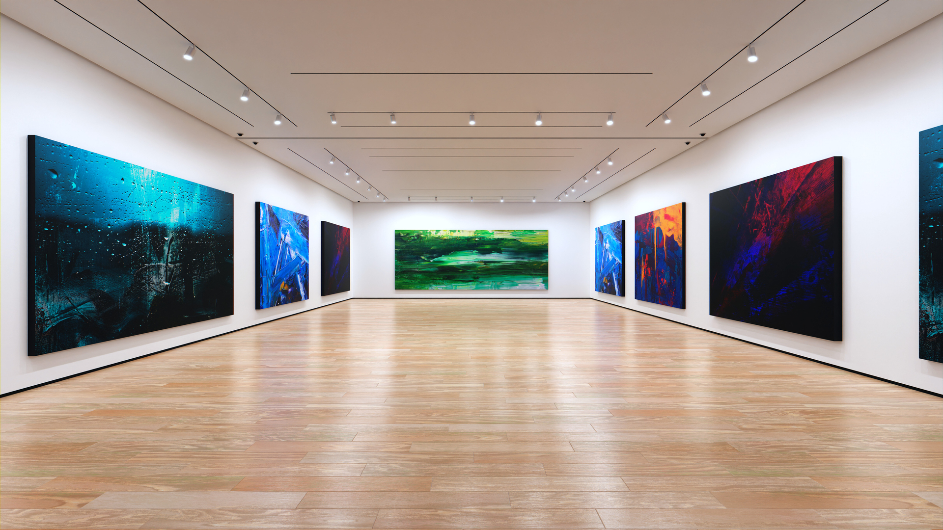 Kunstmuseum Galerie Interieur 1c 3D-Modell - TurboSquid 1696746