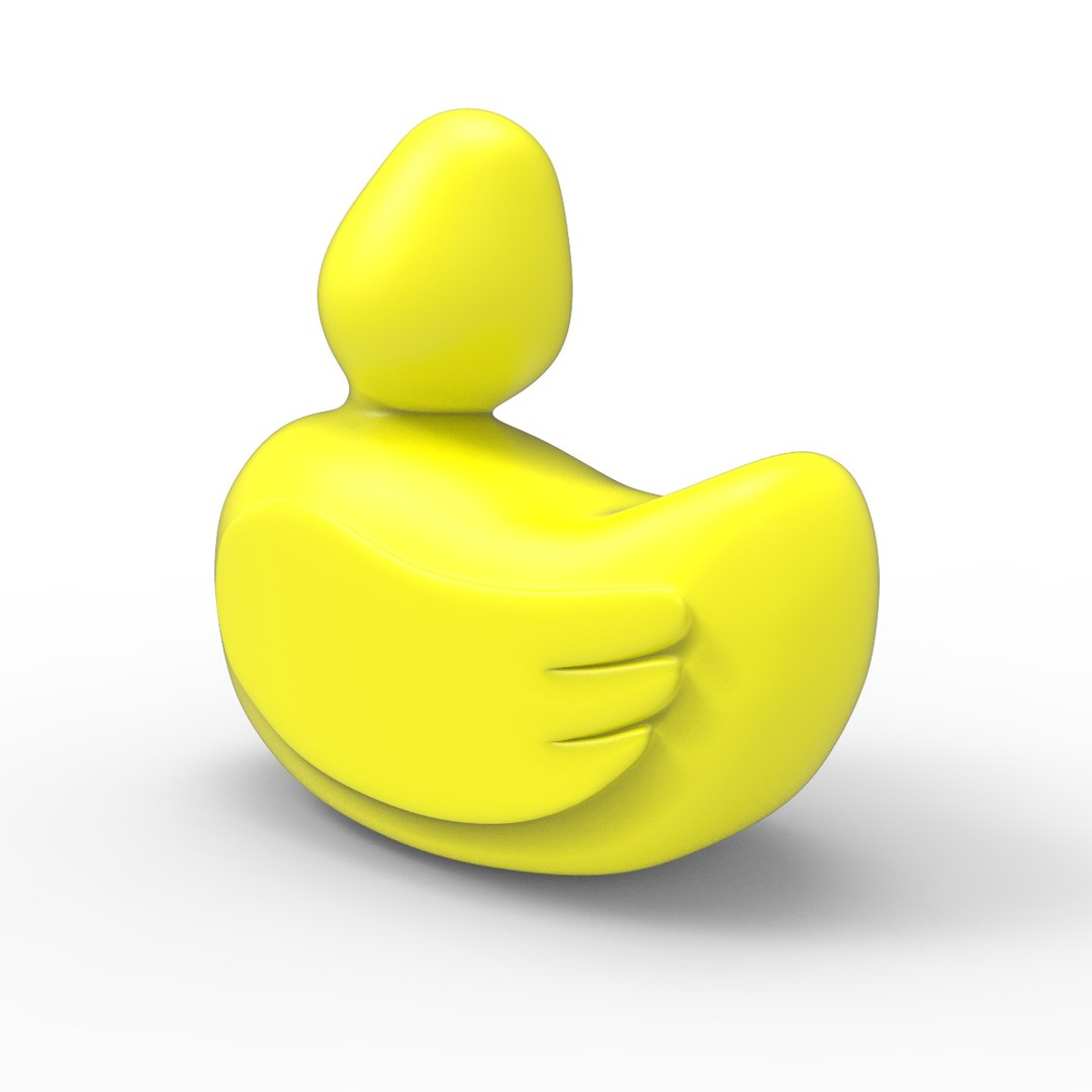 3d yellow duck model
