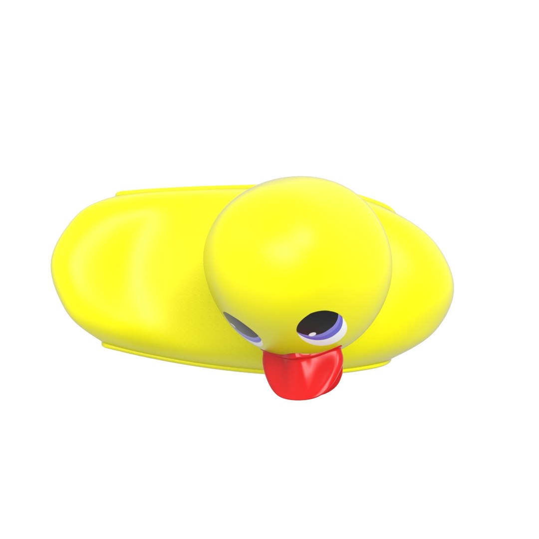 3d yellow duck model