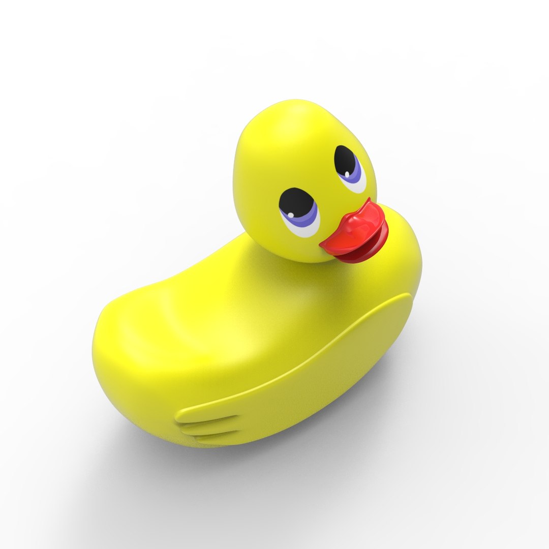 3d yellow duck model