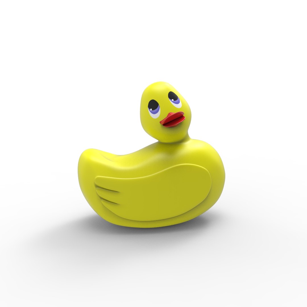 3d yellow duck model