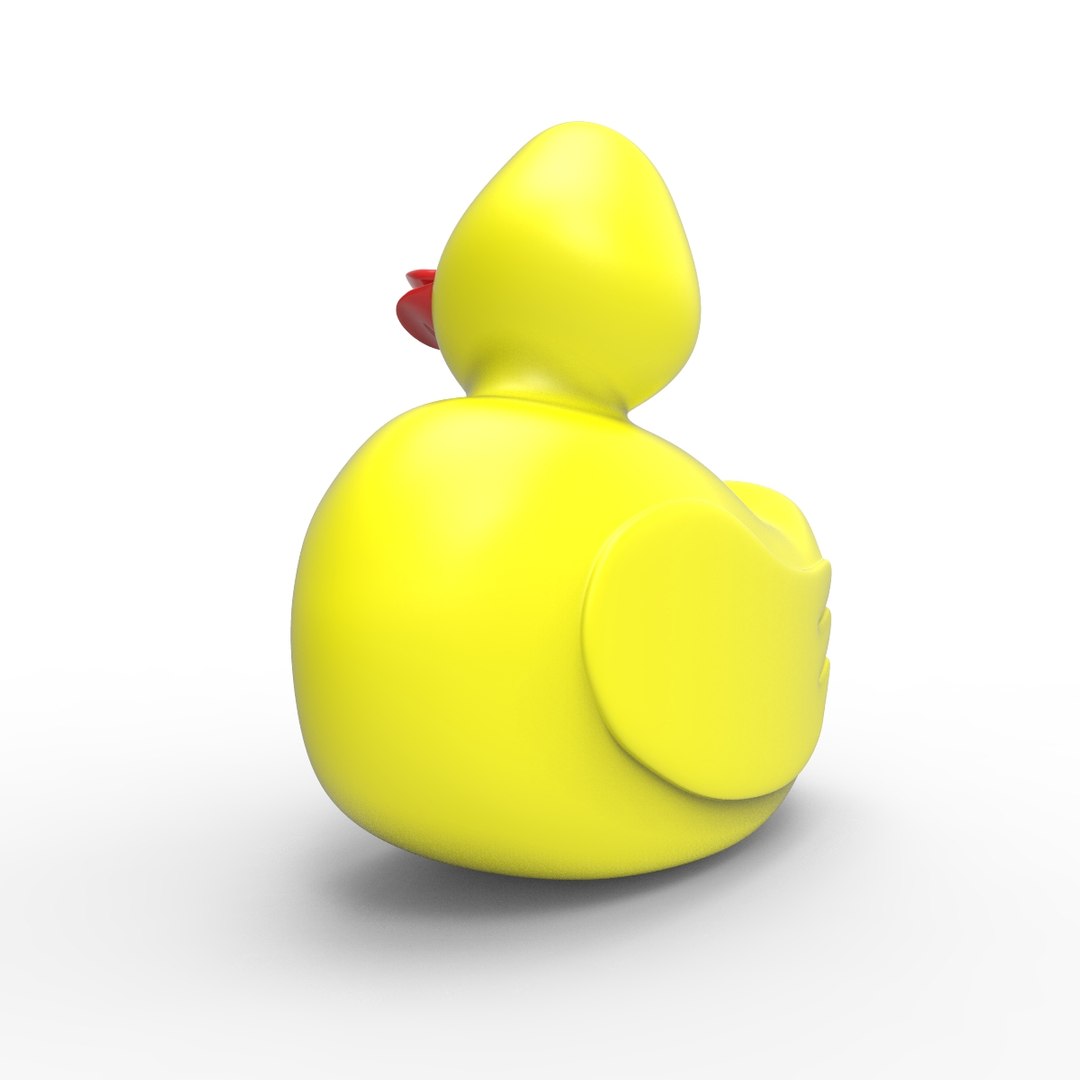 3d yellow duck model