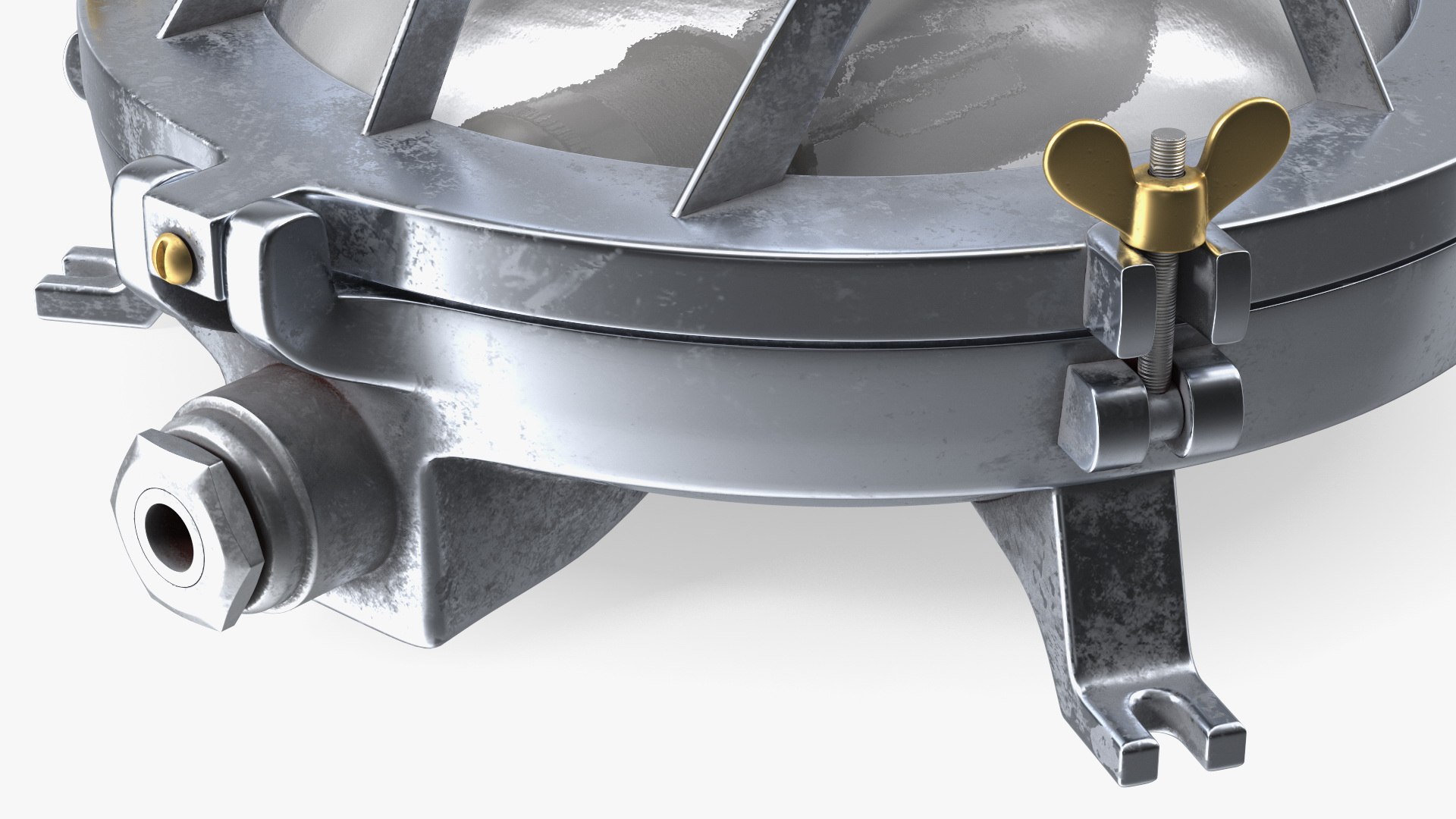 Outdoor Bulkhead Round Lamp Steel With Clear Glass 3D Model ...