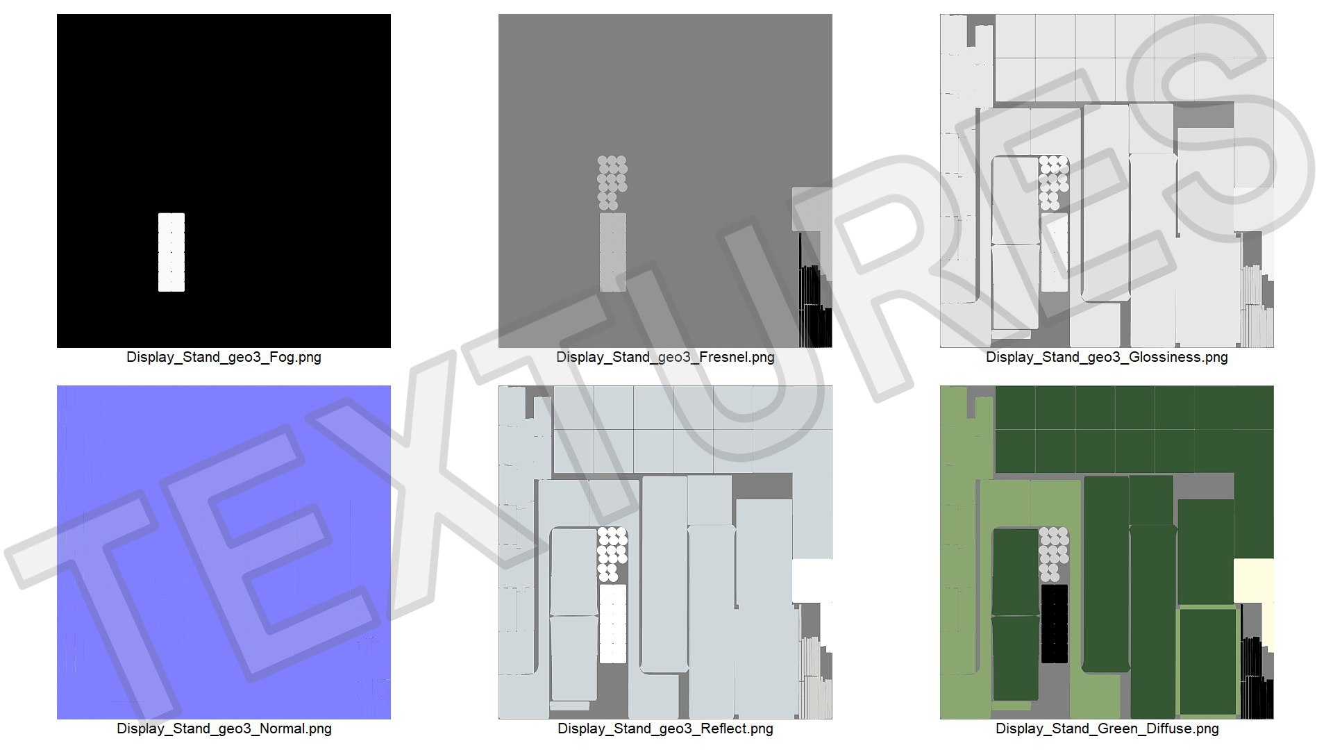 3D Illuminated Green Promotion Retail Floor Shelf - TurboSquid 2097580