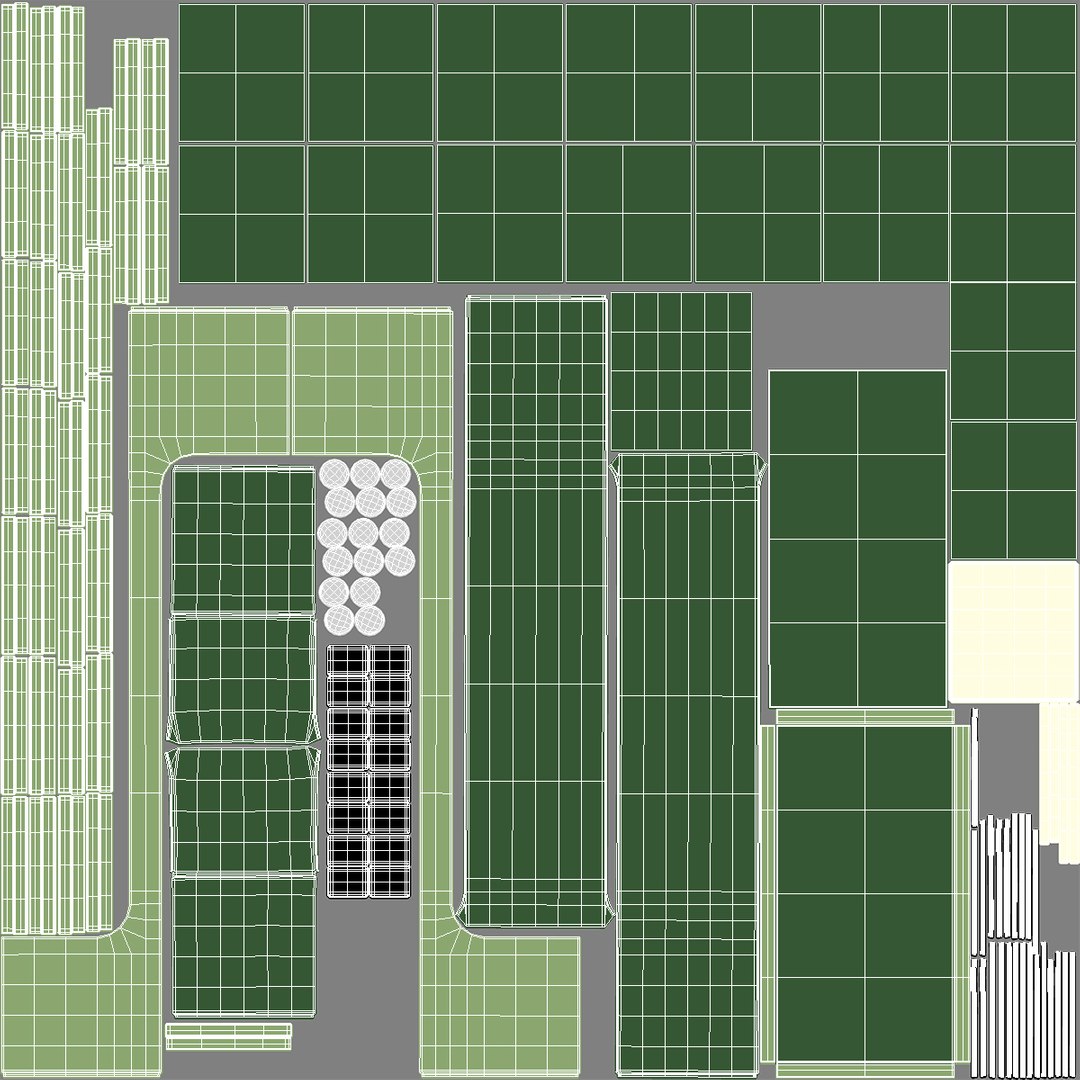 3D Illuminated Green Promotion Retail Floor Shelf - TurboSquid 2097580