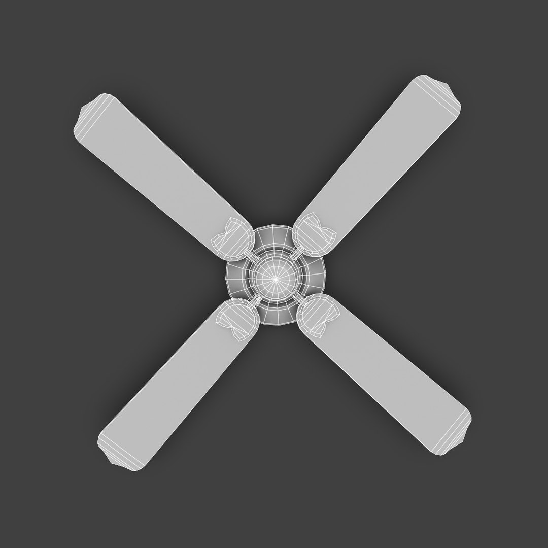 3d Model Real-time Ceiling Fan
