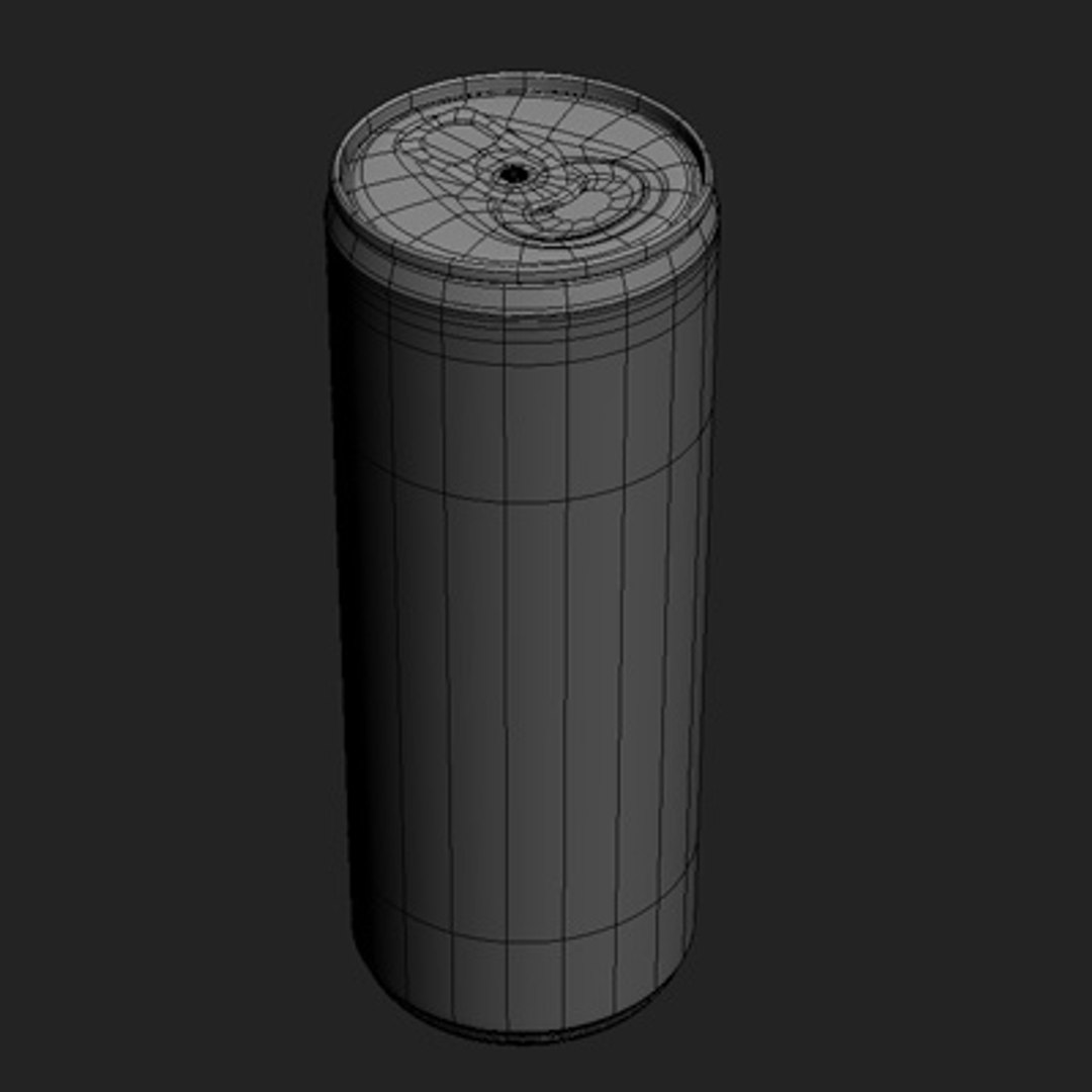 3d coca cola black tin model