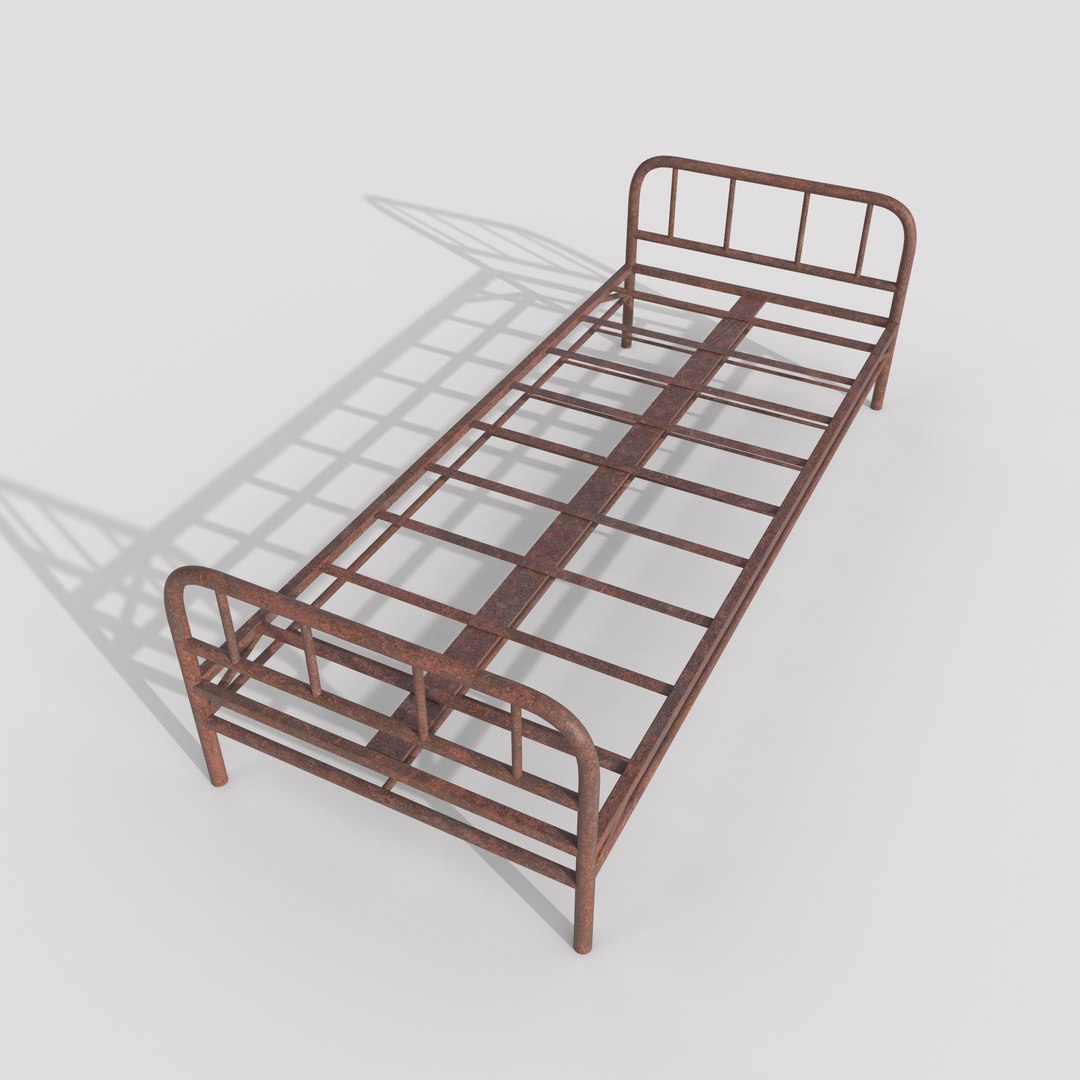 3D Rusty Bed Frame - TurboSquid 2387001